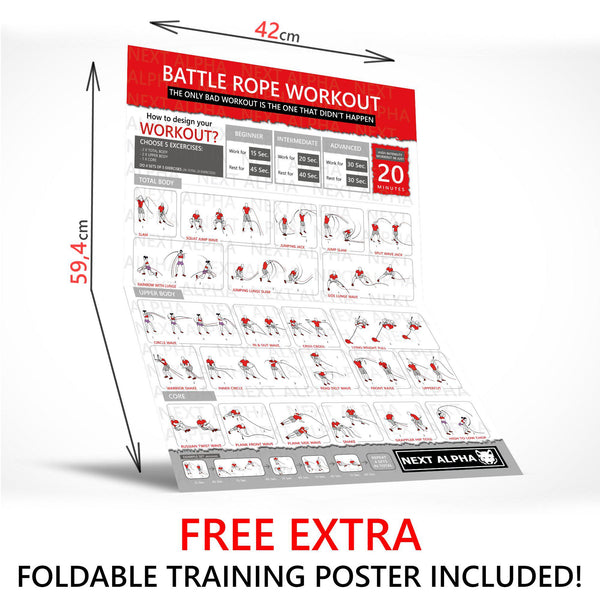 Battle Rope - 30mm/50mm, 9m/12m/15m - Protector Sleeve | Next Alpha ...